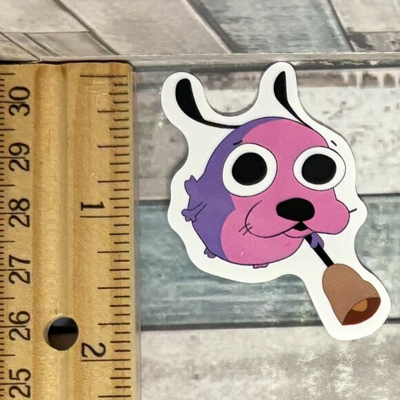 Design | 110 Courage The Cowardly Dog Reusable Waterproof Vinyl Sticker ...